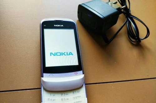 Nokia C2-06 Purple, Dual SIM, Ростест