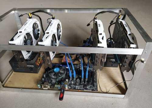 Майнинг ферма gtx 1060 6 gb риг Asus Dual