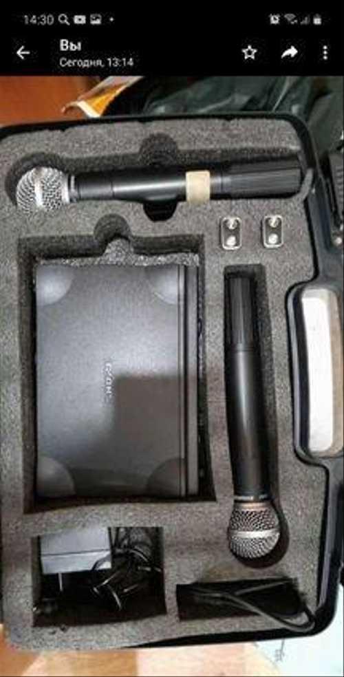 Радиомикрофоны shure с базой