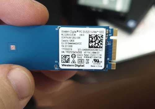SSD WD 128gb (120gb) nvme
