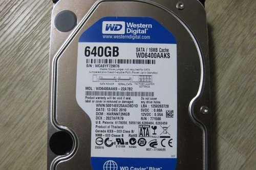 Жесткий диск 640Gb WD6400aaks
