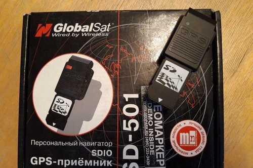 GPS приёмник Globalsat SD-501 с интерфейсом sdio