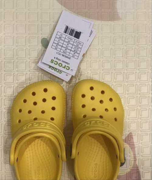 Crocs, резиновые тапки, детская обувь