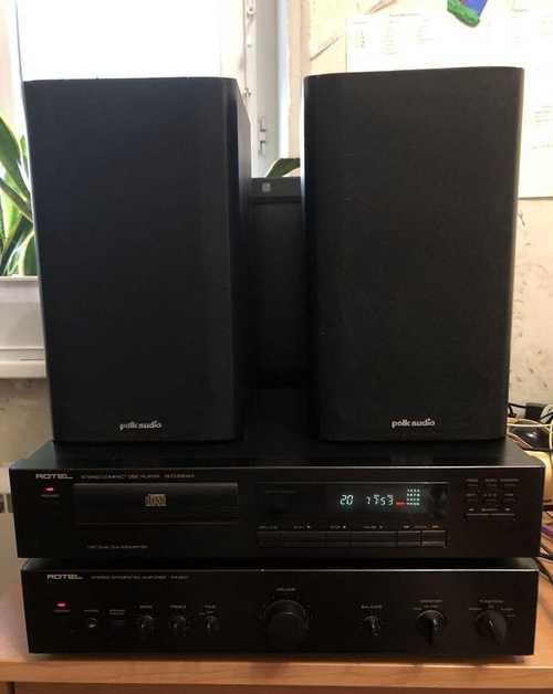 Rotel усилитель RA-931, акустика Polk Audio RT3 | Festima.Ru ...