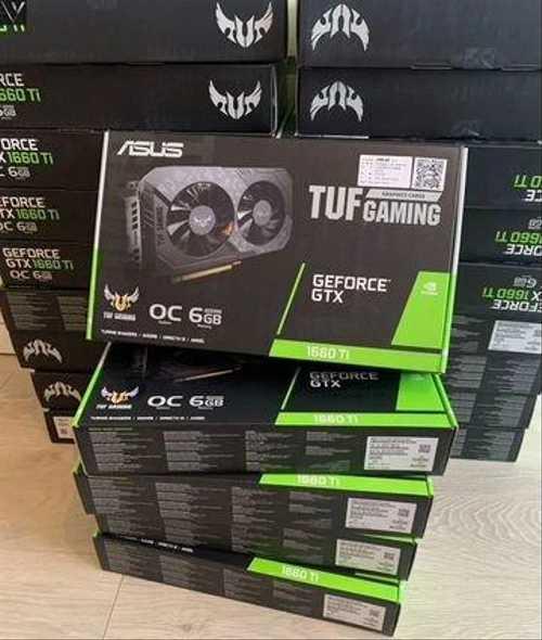 Видеокарта gtx 1660 Ti Asus Tuf 6gb в наличии