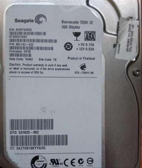 Hdd Seagate 320 gb