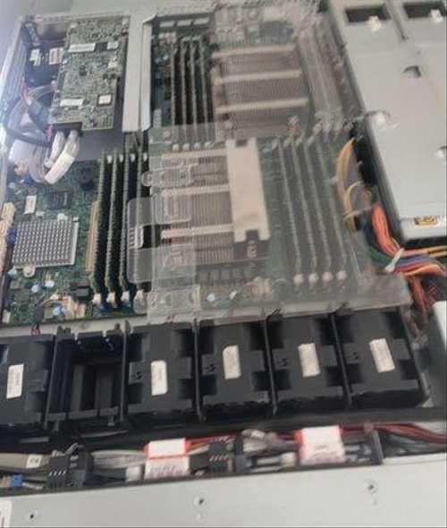 Сервер Supermicro 2x E5-2697v3/512gb ddr4/8x800ssd