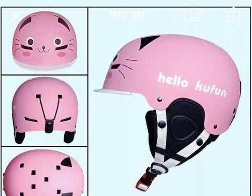 Новый детский милейший шлем для сноуборда/лыж/вело