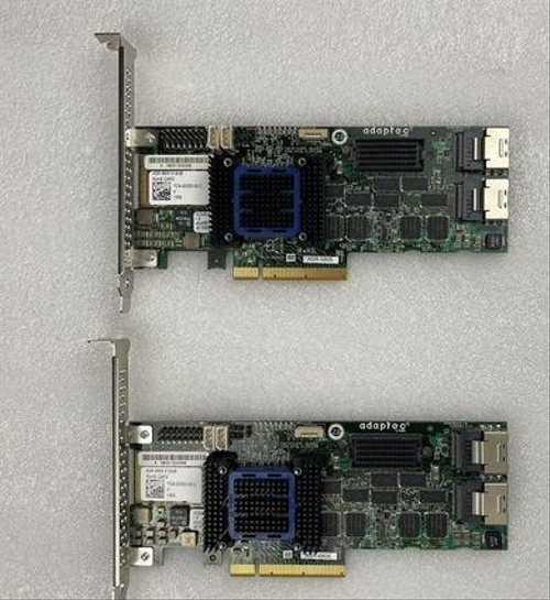 Два контроллера adaptec 6805 2x SFF8087