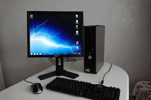 Настольный миникомпьютер Dell OptiPlex 755+монитор