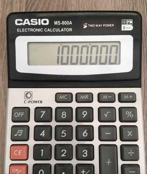 Калькулятор casio MS-800A