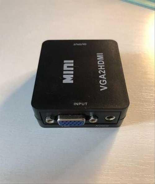 Конвертер VGA на hdmi + аудио