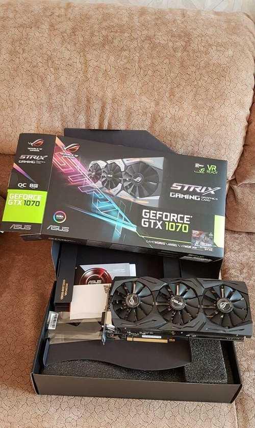 Asus gtx 1070 8gb strix. GTX 1070 8gb ASUS ROG Strix.