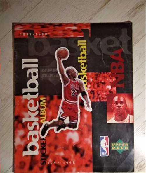 Альбом наклейки стикеры баскетбол NBA Upper Deck