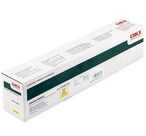 Модель:Oki C8600/C8800 Yellow Toner 43487721
