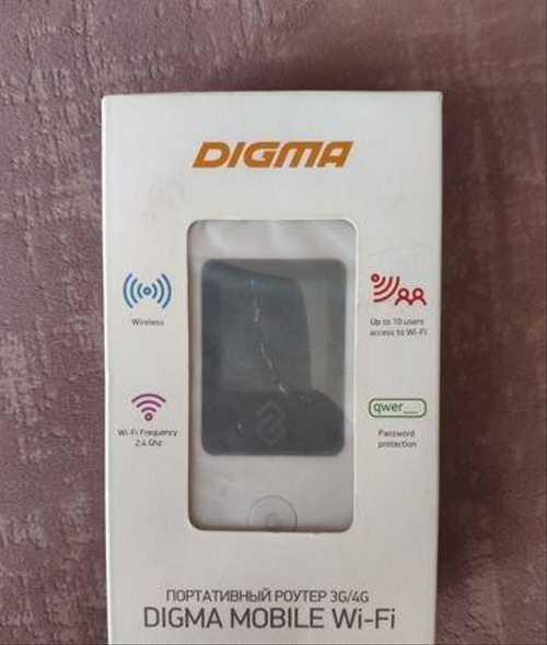 Портативный роутер 3G/4G digma mobile Wi-Fi