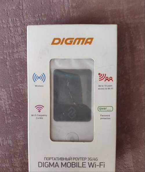 Портативный роутер 3G/4G digma mobile Wi-Fi