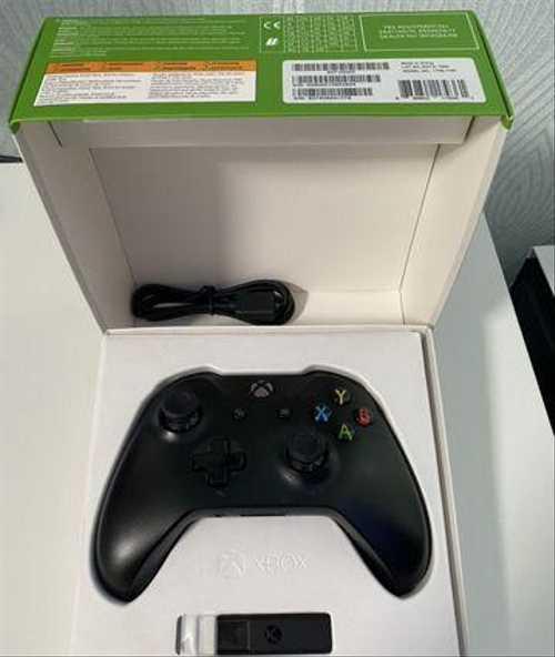 Геймпад Xbox One + wireless adapter + аккумуляторы