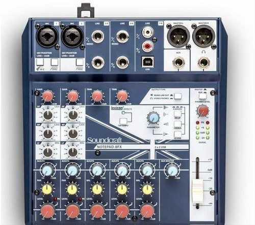 Аналоговый микшерный пульт Soundcraft Notepad-8FX