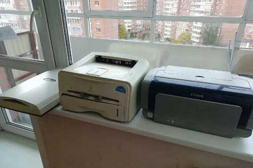 2 принтера(Xerox,Canon) + сканер