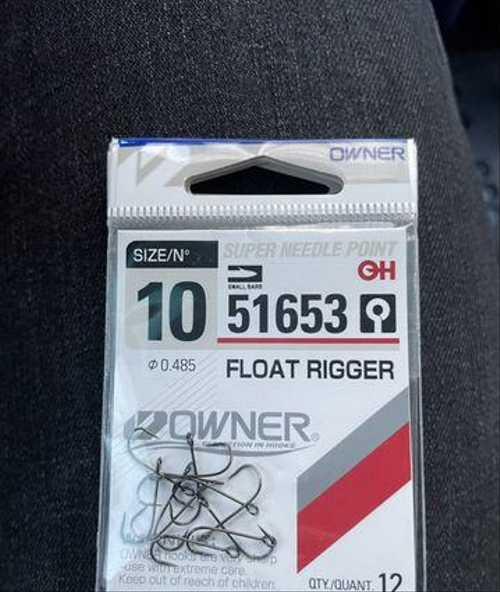 Крючки Owner Float Rigger №10 (12шт в уп)