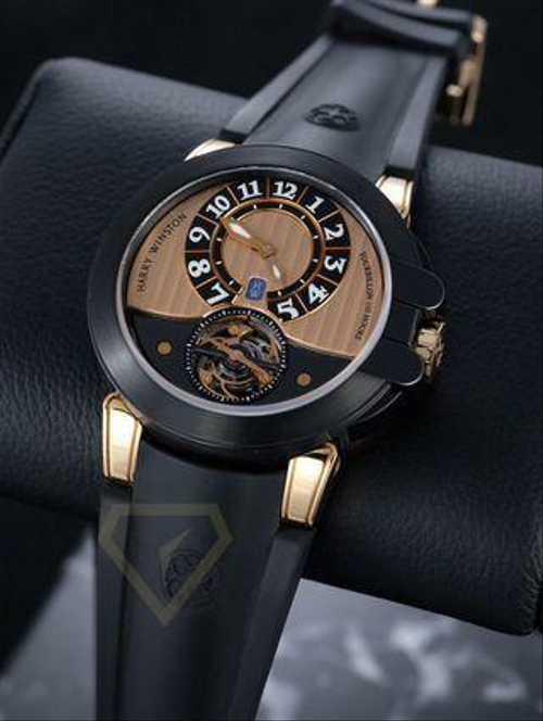 Часы Harry Winston Ocean Tourbillon Rose Gold with