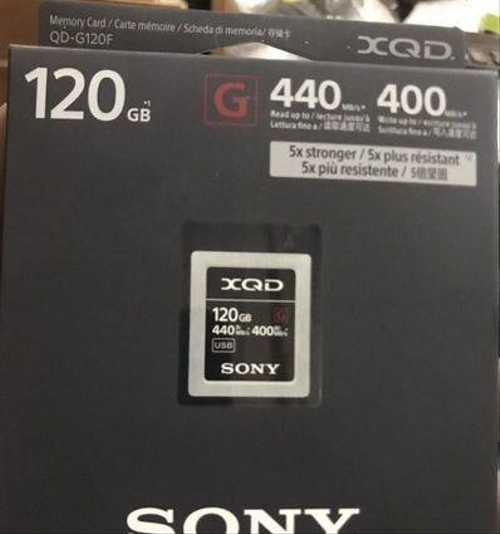 Карта памяти XQD 120GB Sony новая