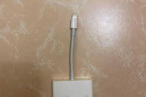 Кабель-переходник Apple, Apple Lightning (M) - VGA