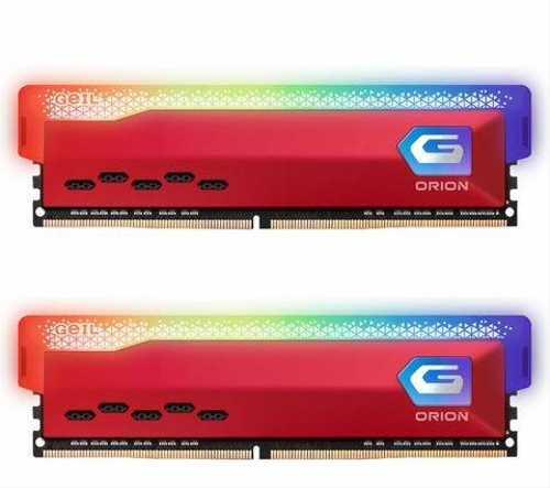 Модуль памяти dimm 16Gb 2х8Gb DDR4 PC28800 3600MHz Geil Orion RGB Red (gosr416GB3600C18BDC)