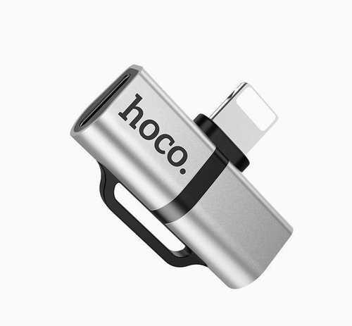 Аудио-переходник hoco LS28 для Apple Dual Lightnin