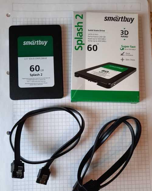 SSD диск SmartBuy Splash 2 60GB (жесткий диск)