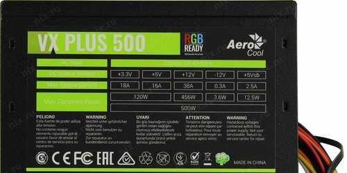 Блок питания AeroCool VX plus 500W RGB