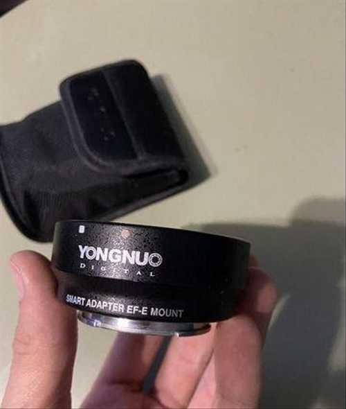 Переходник yongnuo адаптер ef - e mount