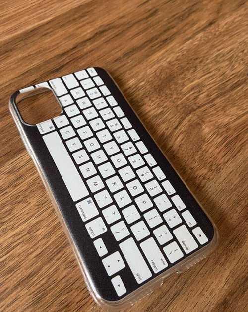 Чехол для iPhone 11 мягкий, клавиатура