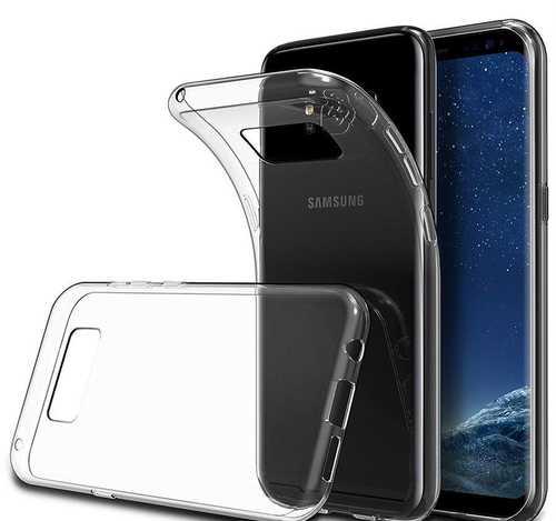 Чехол прозрачный силиконовый на все SAMSUNG