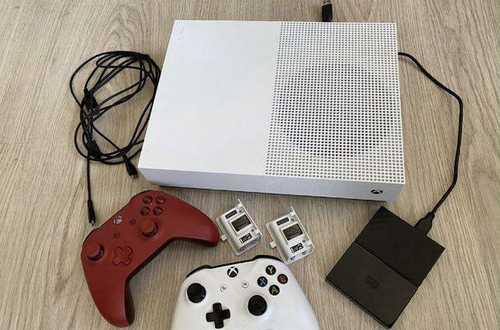 Xbox One S 1tb + 1 tb внешний hard disk