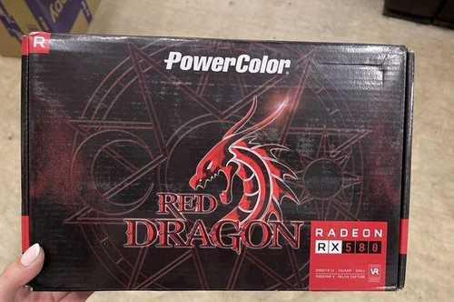 Видеокарта power color red dragon rx580
