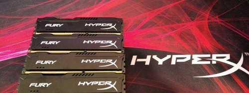 DDR3 HyperX Fury kit 2х4gb (16gb 1866мгц)