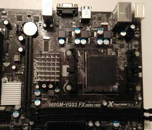 Asrock 960gm vgs3 fx нет изображения