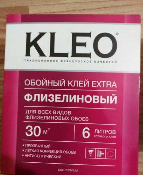 Клей обойный kleo extra флизелиновый