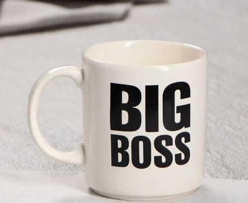 Кружка "Big Boss", белая, деколь, 0.35 л (арт: 527