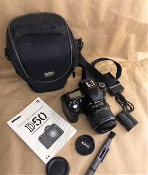 Nikon D50 kit 18-55 (19т пробег) +сумка