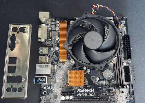 Комплект lga 1151 i3 7100 asrock h110m