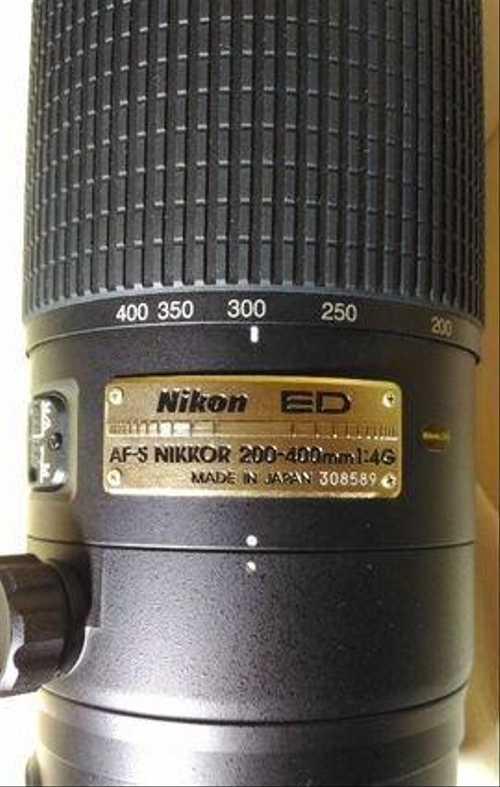 Объектив Nikon AF-S nikkor 200-400mm 1:4 G