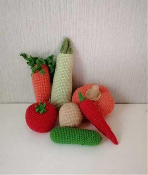 Вязаные овощи