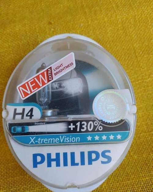 Автомобильная лампа H4 Philips X-tremeVision +130