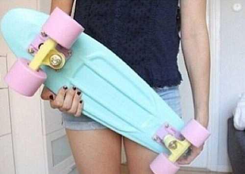 Пенниборд Penny Board Fish Skateboards Pastel mint