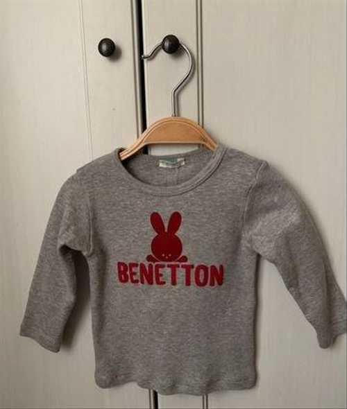 Детский джемпер лонгслив Benetton Baby