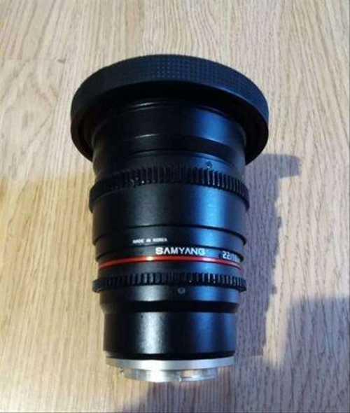 Объектив samyang 2.2 16 mm