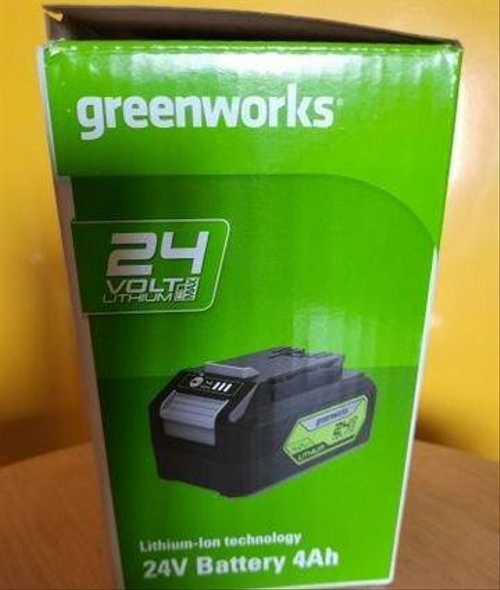  Greenworks G24B4 24V 4А/ч | Festima.Ru - Мониторинг объявлений